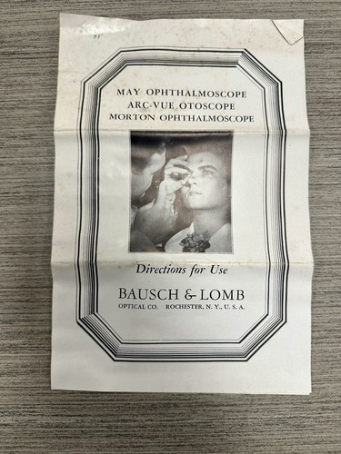 VINTAGE 1940'S BAUSCH & LOMB B&L ARC-VUE OTOSCOPE OPHTHALMOSCOPE SET | eBay