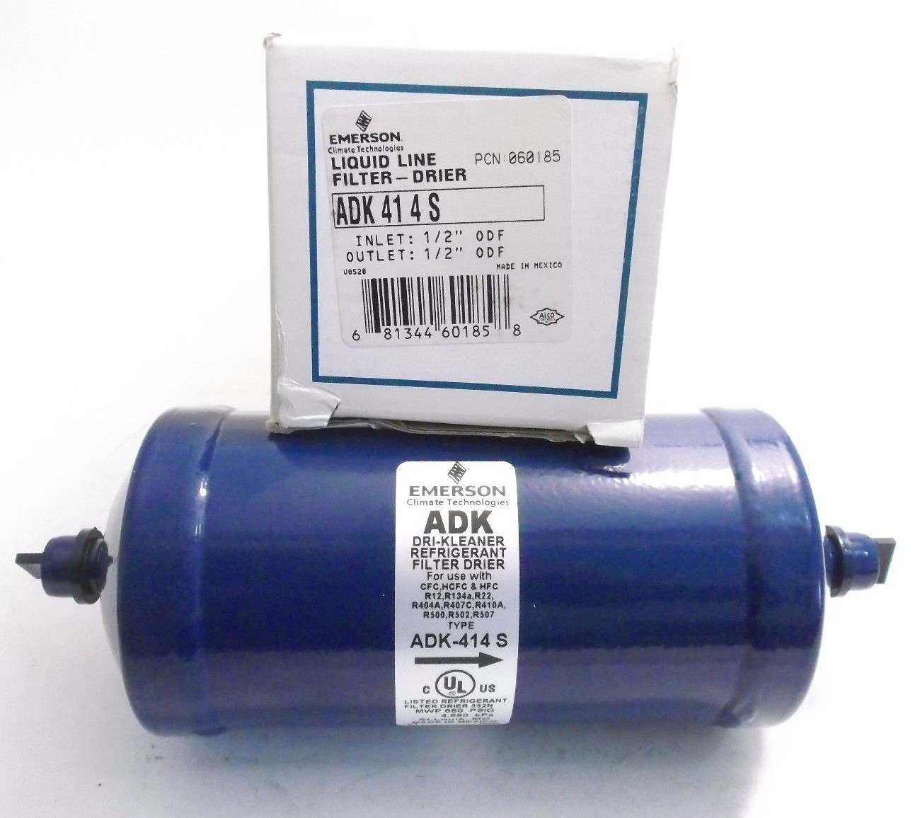 ALCO ADK-414S Liquid Line Filter-Drier - 1/2" ODF - Prepaid Shipping ...