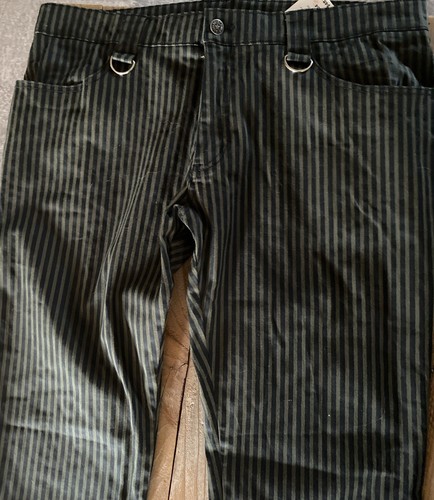 Vintage Serious Clothing Pinstripe Pants Goth Style Women's Size 34 | eBay