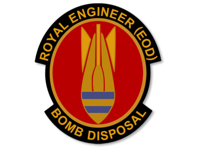3.5x4 inch Royal Engineer Bomb Disposal Sticker (logo EOD british ...