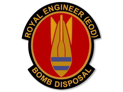 3.5x4 inch Royal Engineer Bomb Disposal Sticker (logo EOD british ...
