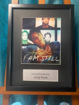 BTS JK JUNG KOOK GOLDEN Autographed Signed Photo 8*10 Autographs K-POP ...