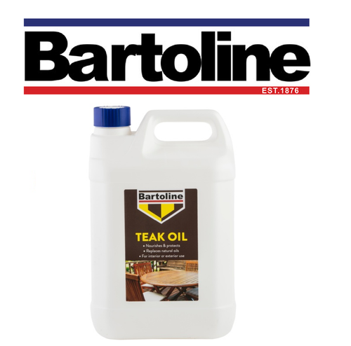 Bartoline Teak Oil 5 Litre Protects Wood gives a Beautiful Natural ...