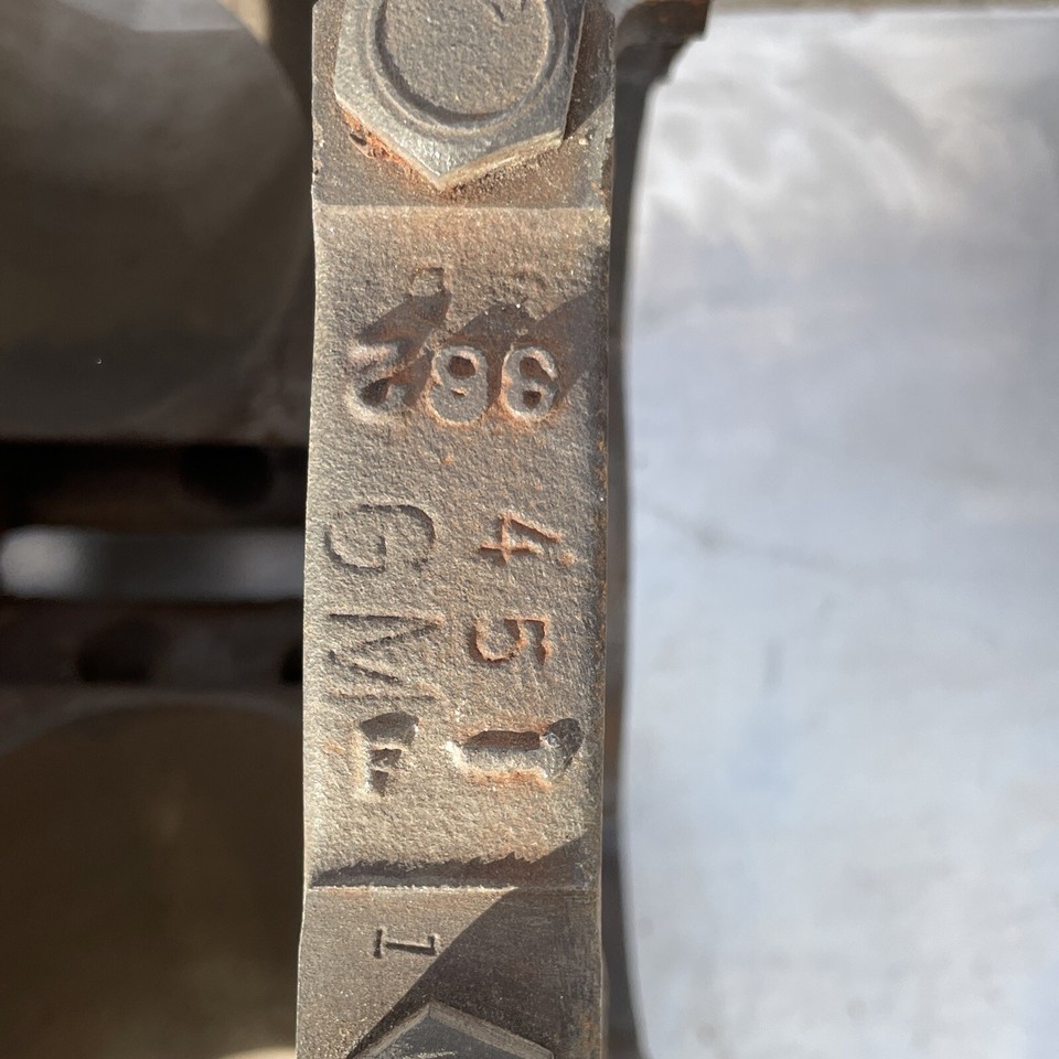 OEM GM Big Block Chevy 454 Engine Block 14015445 Hi Perf 2 Bolt Main 7. ...