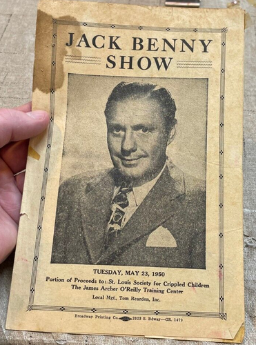 1950 Original Jack Benny Show Program Phil Harris Rochester Vivian ...