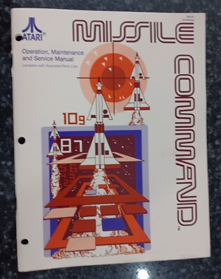 Vintage Atari Missile Command Video Arcade Game original manual | eBay