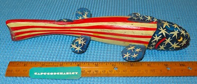 DAVID PERKINS DFD Patriot SPEARING DECOY ICE FISH Excellent | eBay