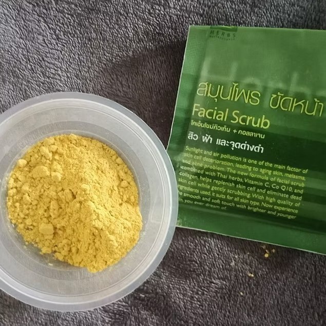 8x Patummas Thai Herbs Powder Facial Scrub Skin White Smooth Natural ...