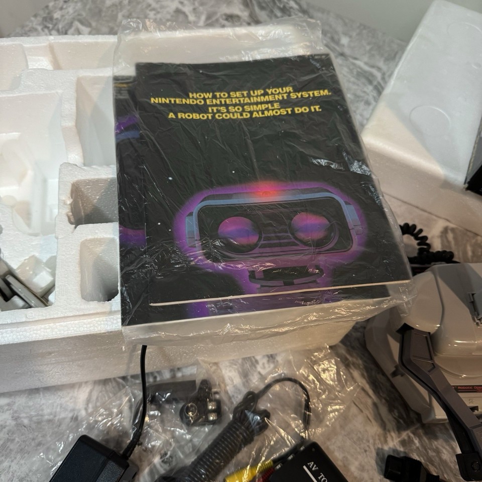 Nintendo NES (1985) Deluxe Set Console ROB Robot Boxed Tested 👾 | eBay