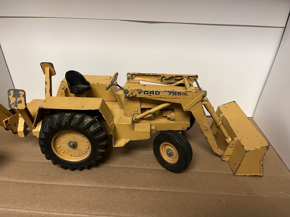 ERTL Vintage Ford 755 Backhoe Front Loader | eBay