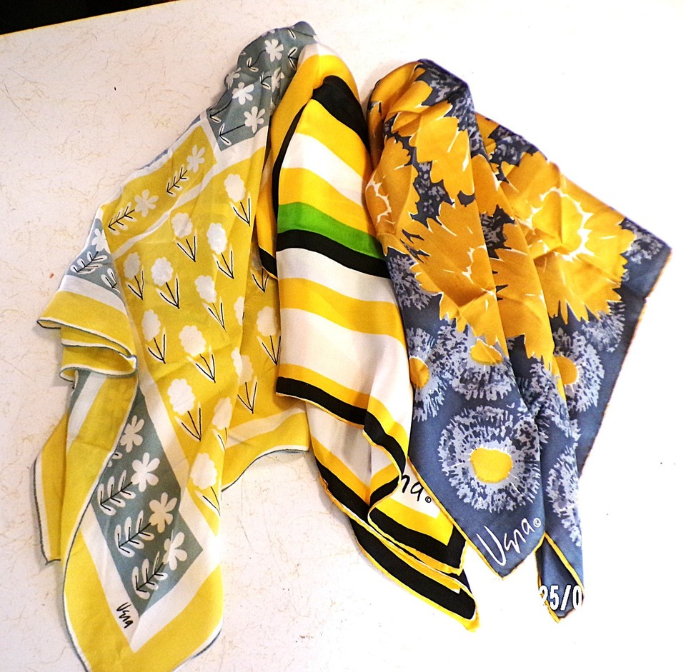 Beautiful Lot of 15 Vera Scarves Vintage to Now Mostly Silk Made in ...