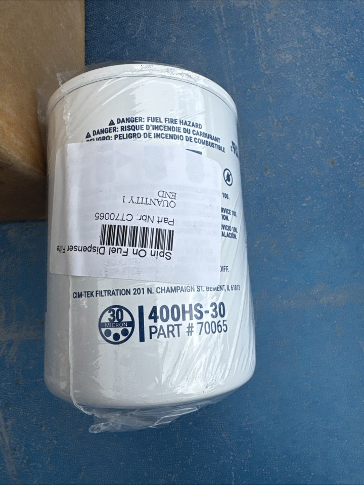 CIM-TEK FUEL FILTER 70065 400HS-30 | eBay