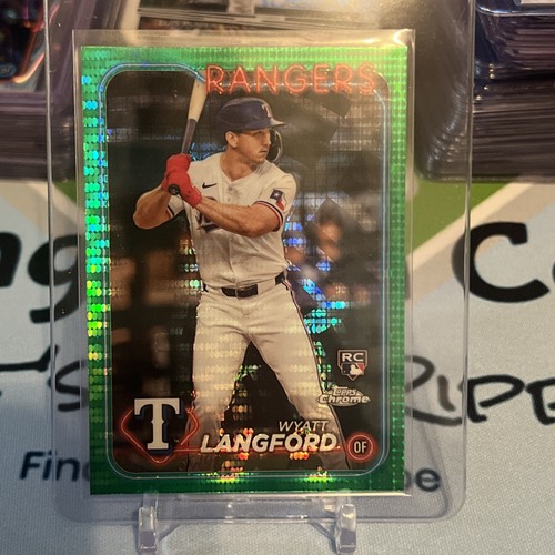 2024 Topps Chrome - Green Sonar Refractor #122 Wyatt Langford /99 (RC ...