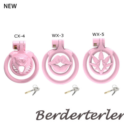 Cb Chastity Cage Maple Leaf Butterfly Lip Shape Stimulation Male ...