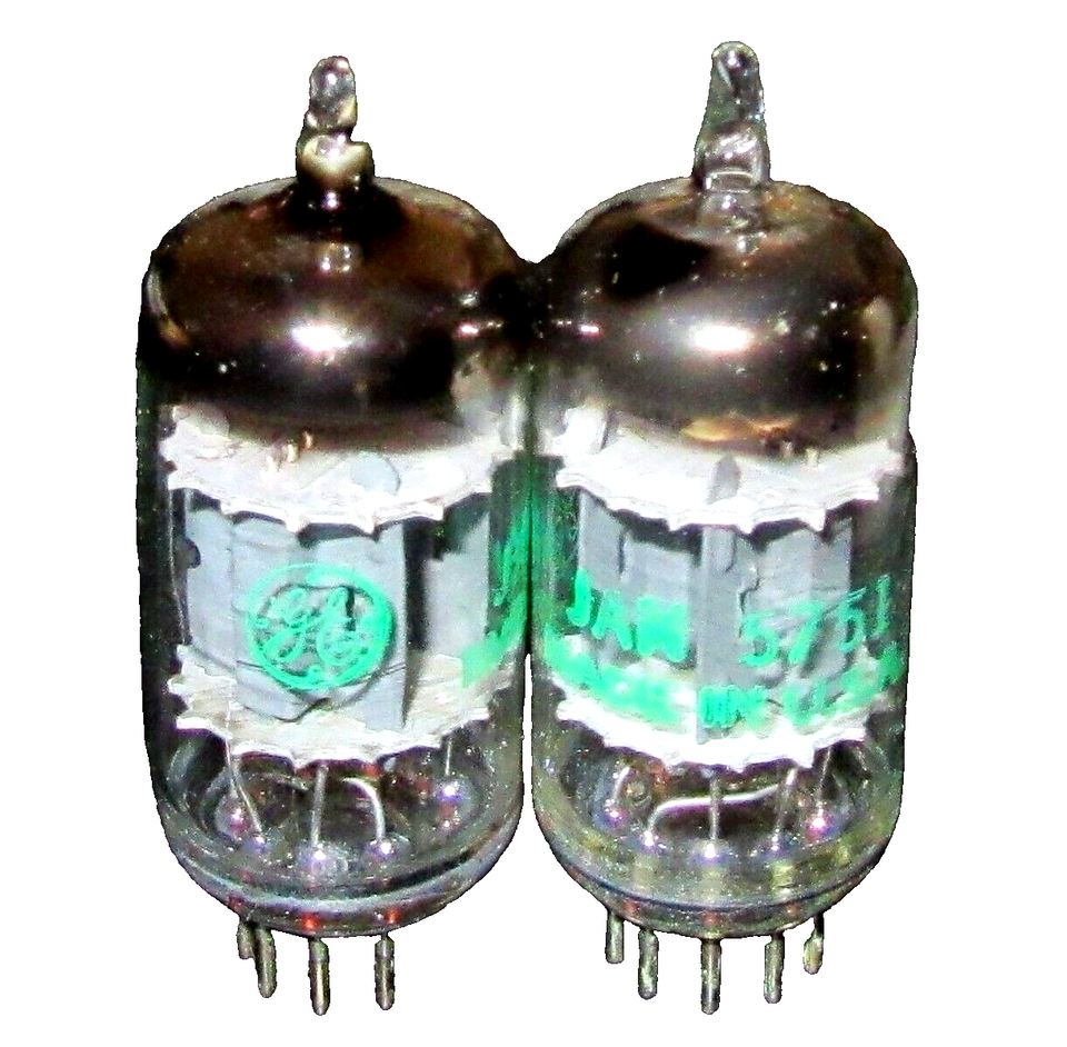 NOS NIB MATCHED PAIR GE JAN 5751 12AX7 MILITARY TUBES! PHONO GRADE! | eBay