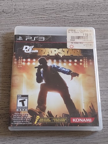 PlayStation 3 Def Jam Rapstar Simulation 2010 Video Game PS3 Complete w ...