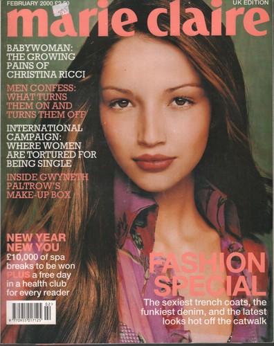 Marie Claire UK Fashion Magazine February 2000 Christina Ricci ...