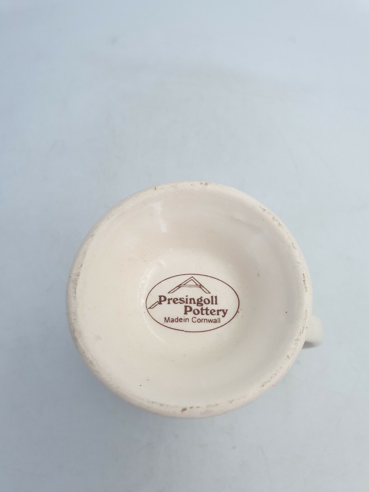 Presingoll Pottery Cornwall Footed Tea Coffee Mug Farm Yard Animals JW ...