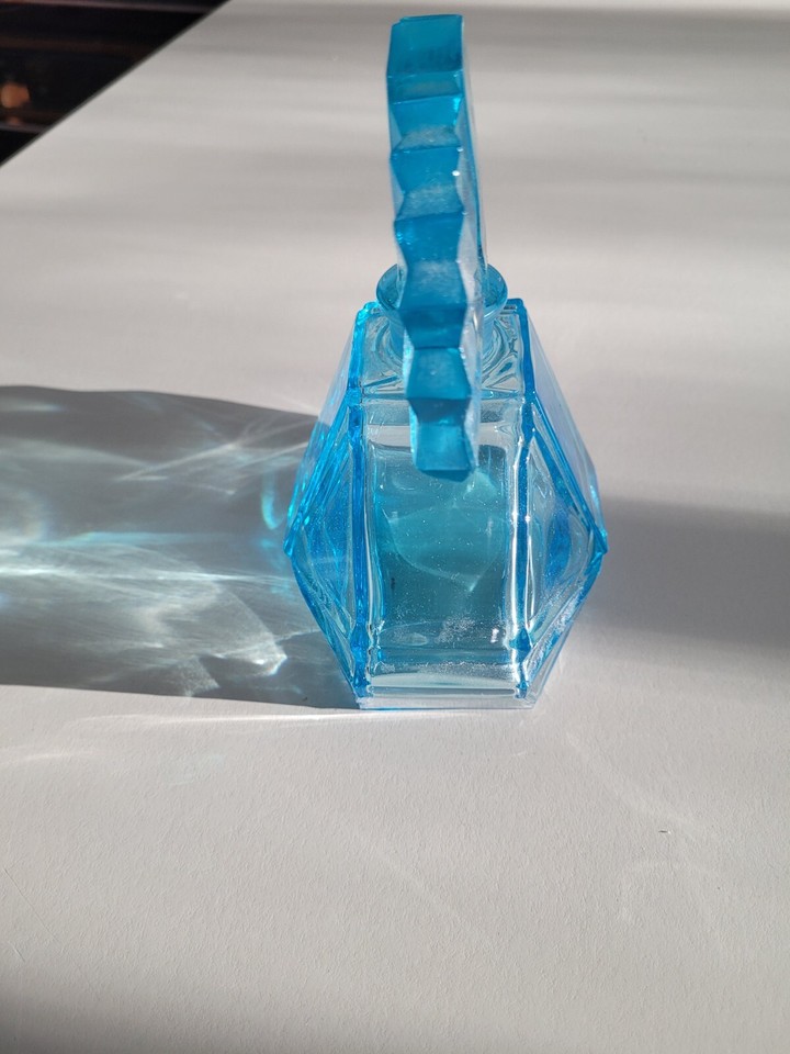 Antique Vintage Perfume Fan Stop Glass Bottle Wedding Something Ocean ...