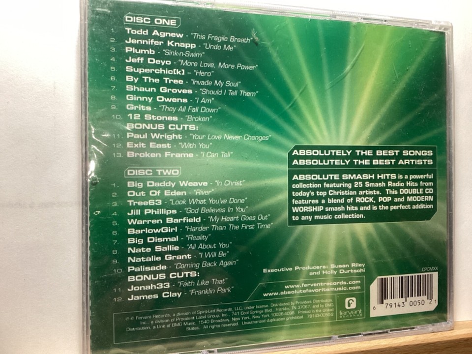 Absolute Smash Hits by Christian Various Artists (CD, Jun-2005, 2 Discs ...