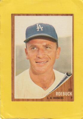 1962 Topps #535 Ed Roebuck Dodgers EX+ Excellent+ #24381 | eBay