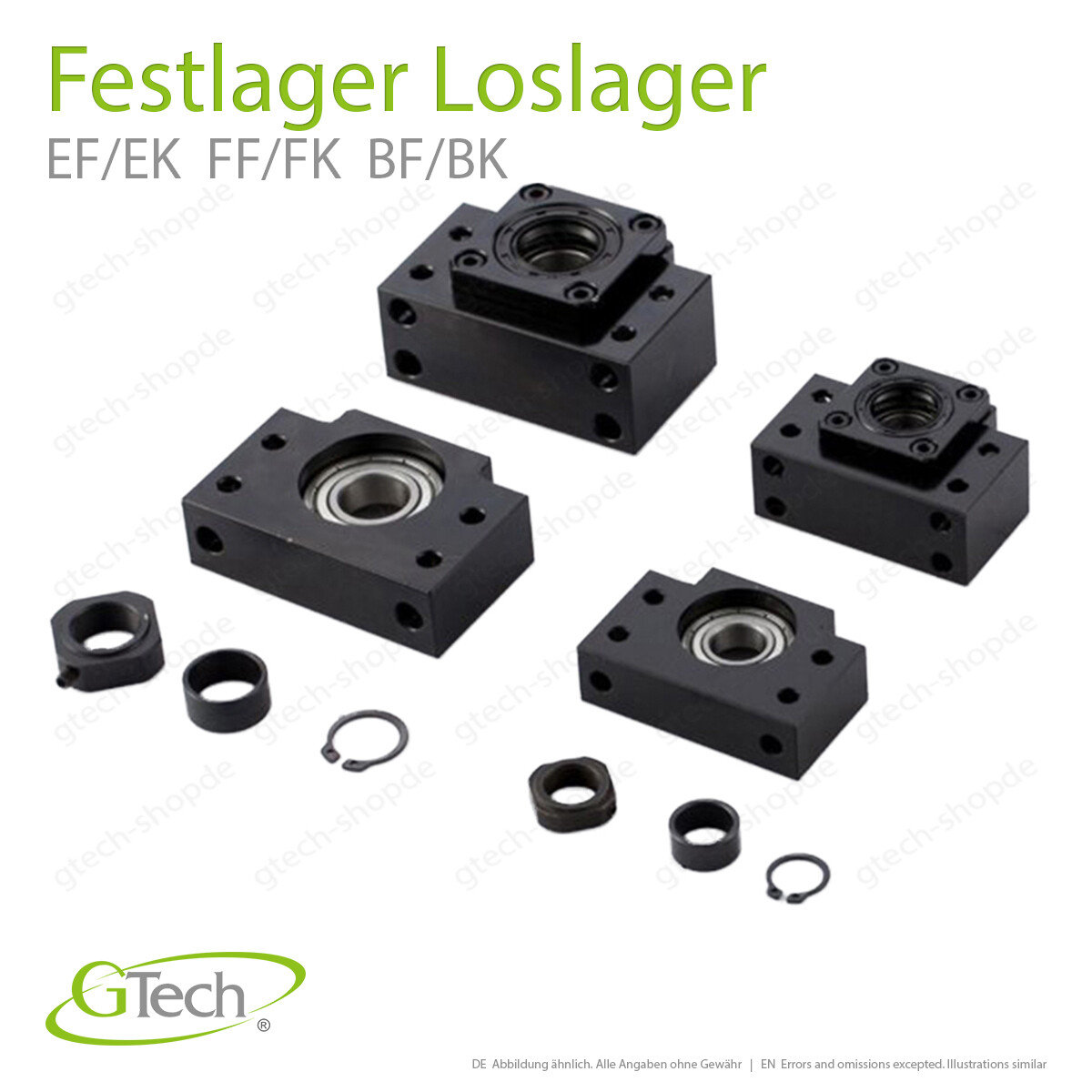 Loslager Festlager Lagerblock Lagereinheit | Kugelumlaufspindel CNC ...