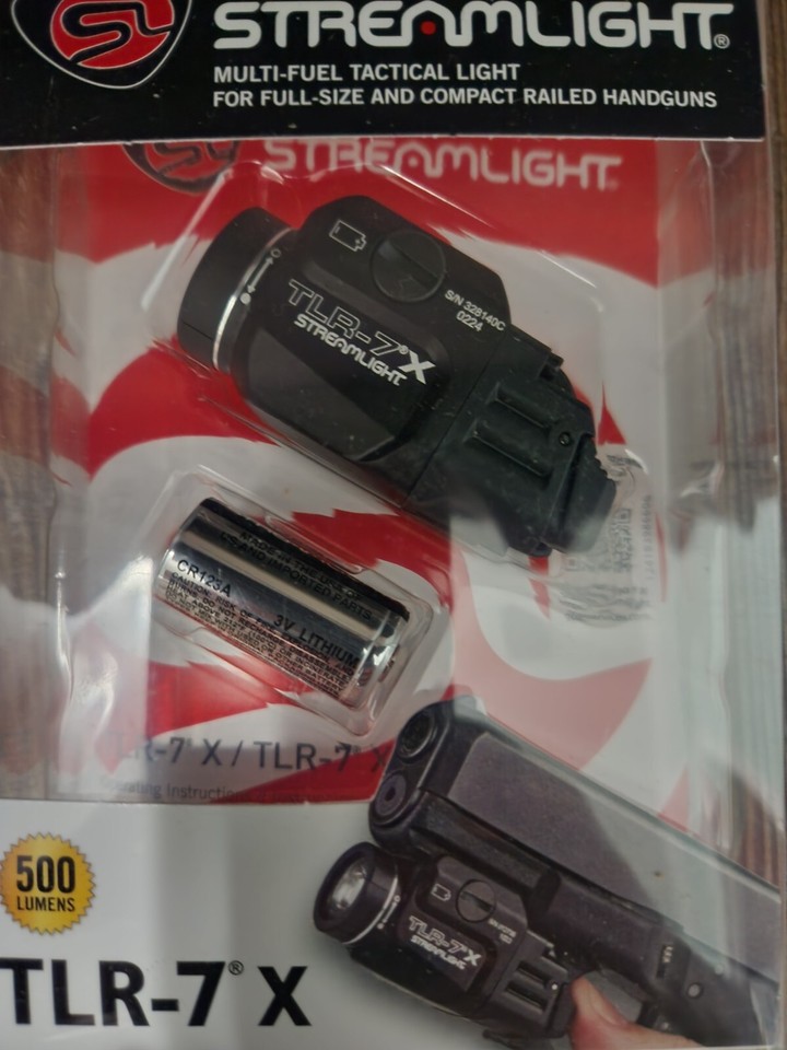 Streamlight 69424 TLR7X Clear 500 Lumens LED Light Black Aluminum | eBay