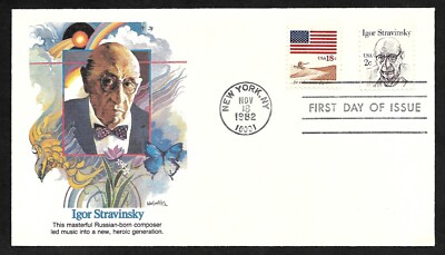 #1845 2c Igor Stravinsky Fleetwood FDC+ #1890 | eBay