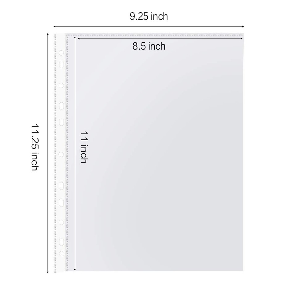 Sheet Protectors, 700 Pack Heavy Duty Clear Plastic Page Protectors ...