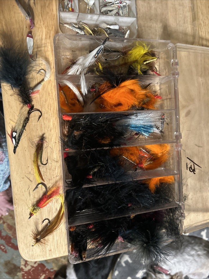 Fly Fishing Fly Bundle With Fly Boxes SUPER DEAL Lures Lot Of Hundreds ...