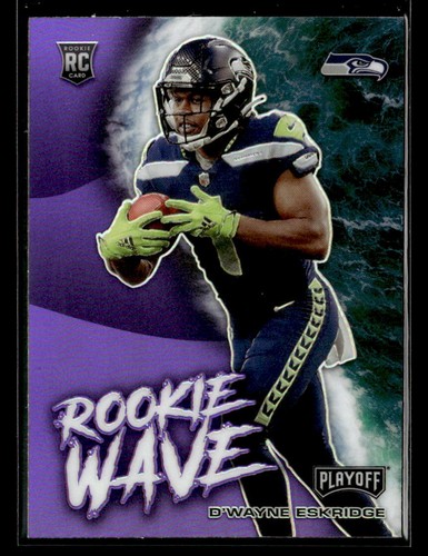 D'Wayne Eskridge 2021 Panini Playoff #RW-DES Rookie Wave Purple Seattle ...