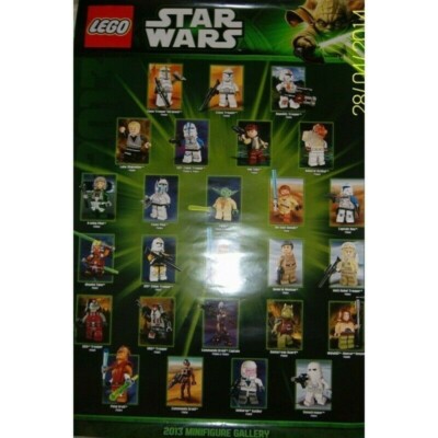 2013 LEGO STAR WARS GALLERY MINIFIGURES ADVERTISING POSTER (NO.1 OF 2 ...