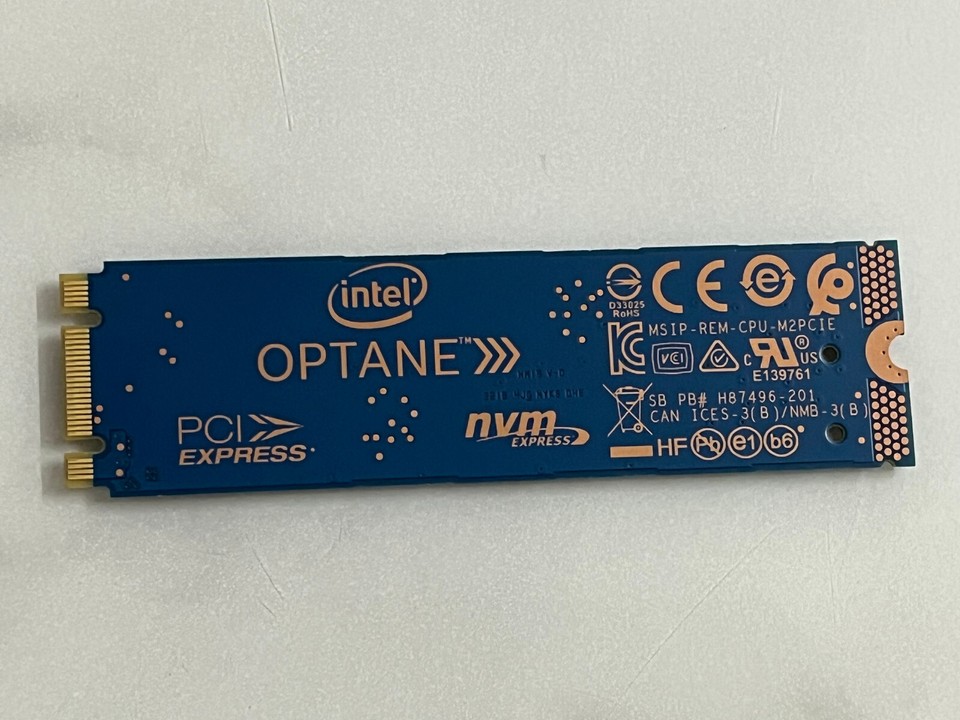 Intel Optane Memory M10 SSD M.2 2280 16GB MEMPEK1J016GAL PCIe 3.0 3D ...