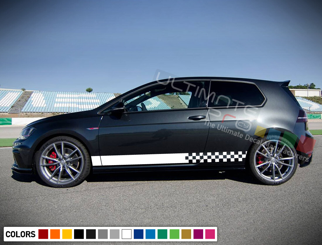 Stickers Decal for mk6 mk5 Volkswagen VW Golf Stripes Graphics door kit ...