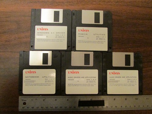 Unisys Notebook Utilities for Windows 3.1 5-Disk Set | eBay