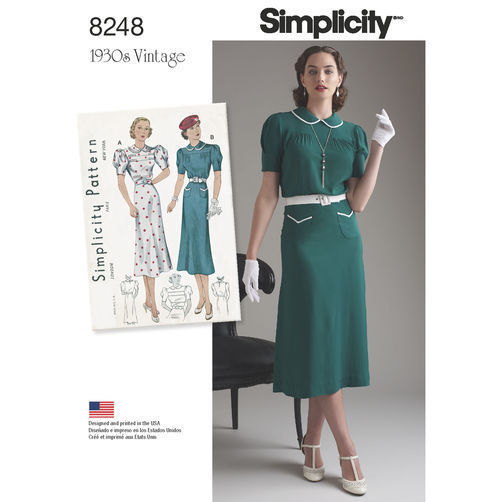 OOP Vintage Retro Simplicity Sewing Pattern Misses Dresses Size New ...