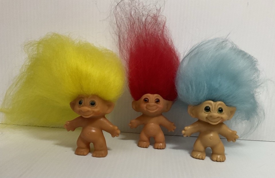 Vintage Troll Doll Dam And Wishnik 60s Era Trio | eBay