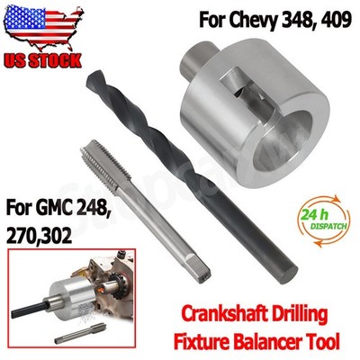 Crankshaft Drilling Fixture Balancer Bolt Kit For GMC Chevy SBC 265 283 ...