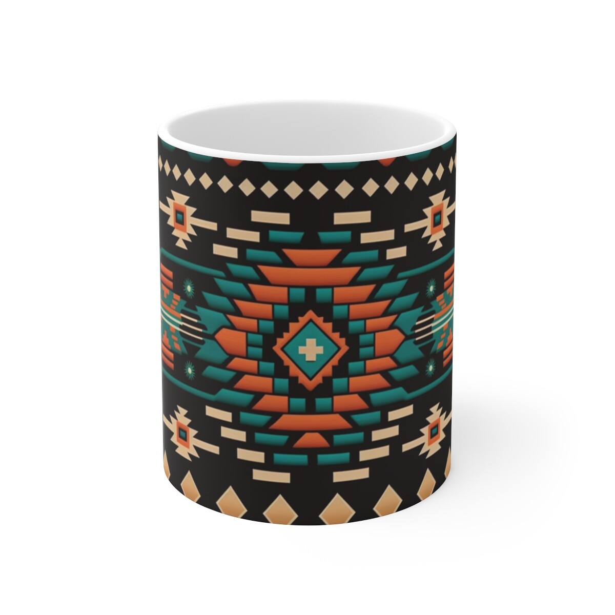 Ceramic Mug 11oz Aztec Southwestern Pattern Navajo Native American ...
