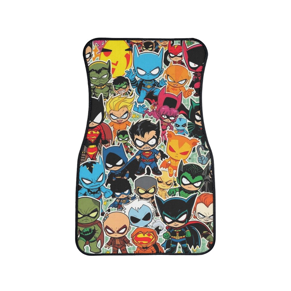 Superhero Car Floor Mats - Fun, Durable Auto Mats, Hero-Themed Gifts ...