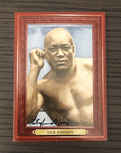 2010 Sport Kings JACK JOHNSON #35 Turkey Red Boxing Artist Signed ...
