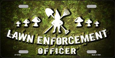 Lawn Enforcement Gnome Novelty Metal License Plate Tag LP12182 | eBay
