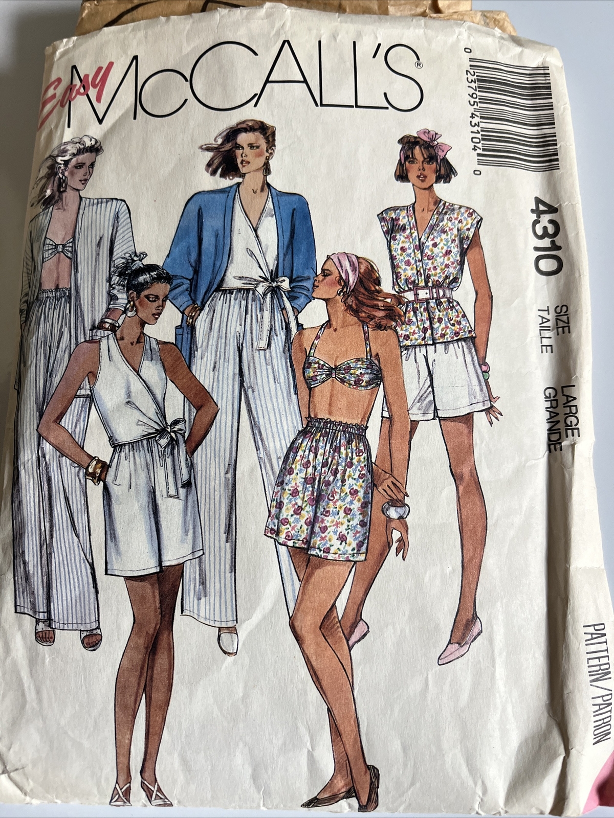 Mcalls Easy Sew Pattern 4310 Size Large Womans Lounge Wear | eBay