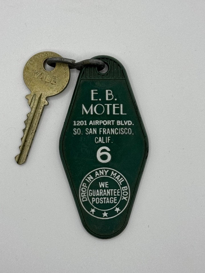 Vintage Hotel Motel Room Key Fobs & Keys California Washington ...