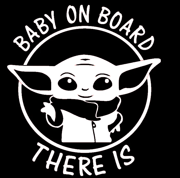 Yoda Head Decal