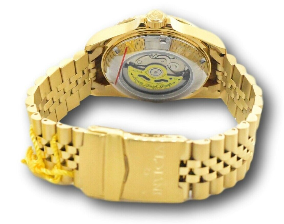 Invicta Pro Diver Automatic Men's 42mm Gold Dial Pepsi Bezel Watch ...