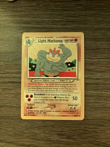 Light Machamp 25/105 Neo Destiny-Unlimited Edition Regular | eBay
