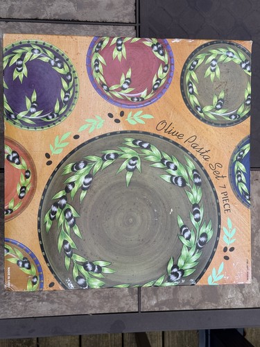 Gates Ware by Laurie Gates 6 Piece Olive Pasta Bowl Set | eBay