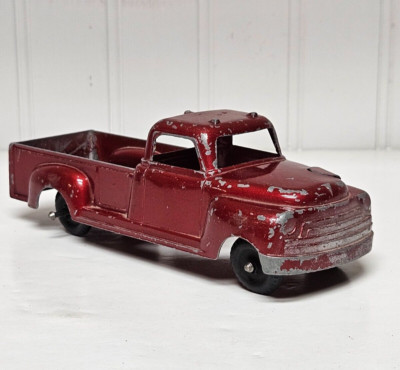 Vintage Structo Pressed Steel Metal Flake Red Stepside Pickup Truck | eBay