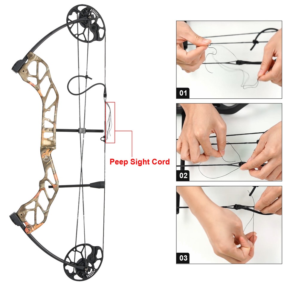 RH Compound Bow 19-70 lbs Adjustable Hunting & Target Shooting Set for ...